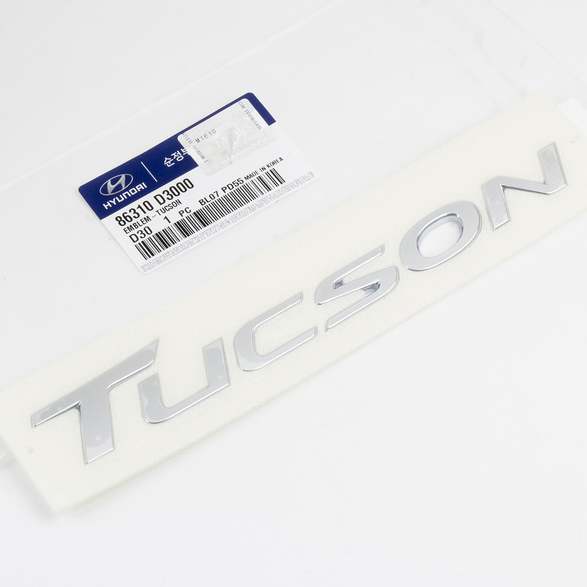 Hyundai Kia (Mobis) Genuine OEM Hyundai Tucson Emblem 86310-D3000 for ...