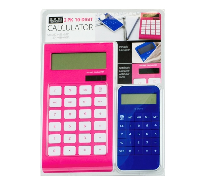 Basic Portable Calculator Pink - Standard Calculator & Pocket ...