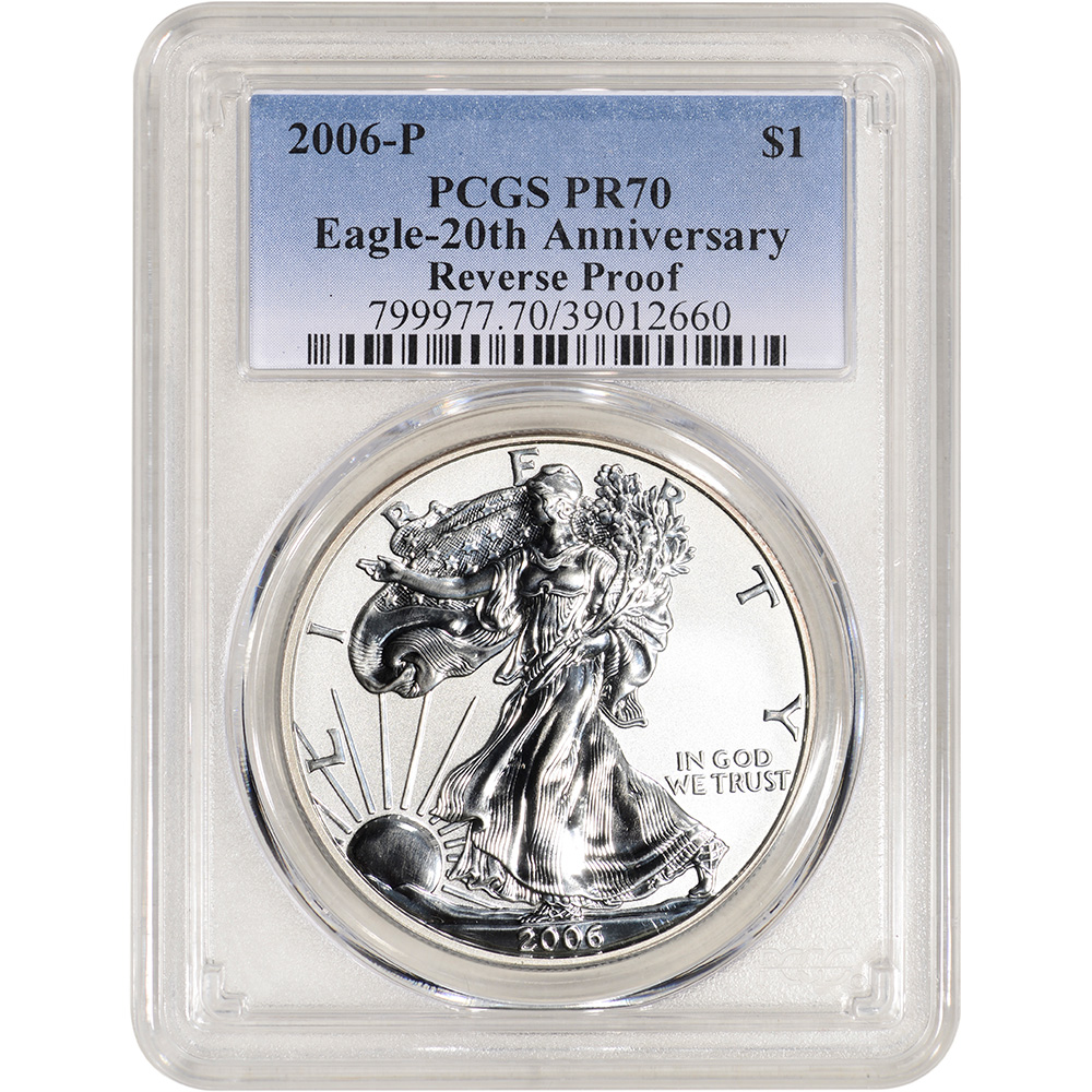 2006-P American Silver Eagle Reverse Proof $1 - PCGS PR70 | eBay